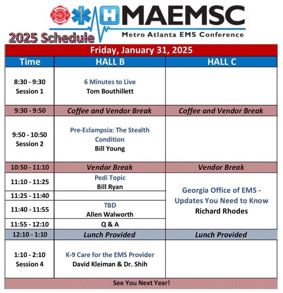 Metro Atlanta EMS Conference – 2025 | RTAC - Regional Trauma Advisory ...